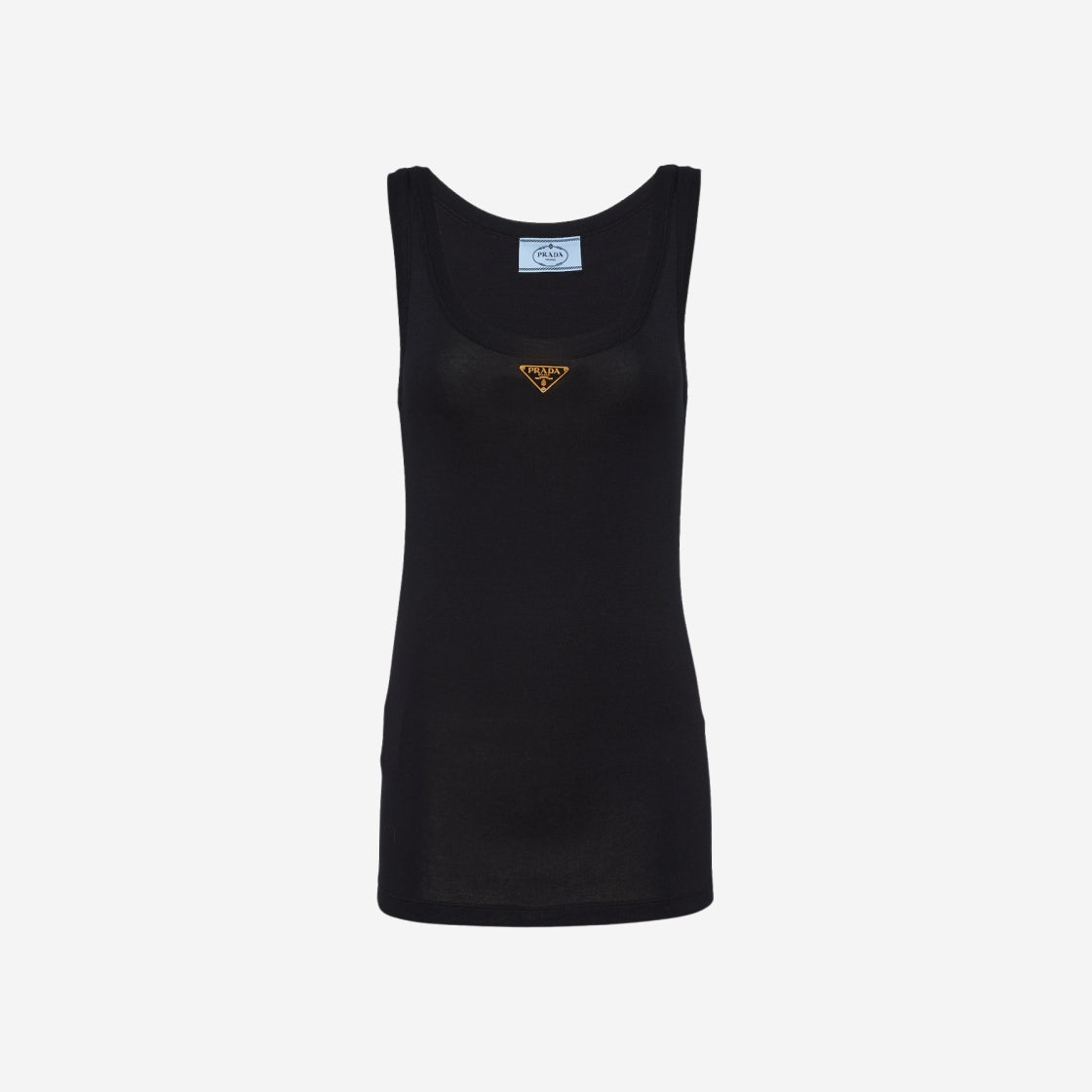 (W) 프라다 립 니트 저지 탱크탑 블랙 | Prada | KREAM