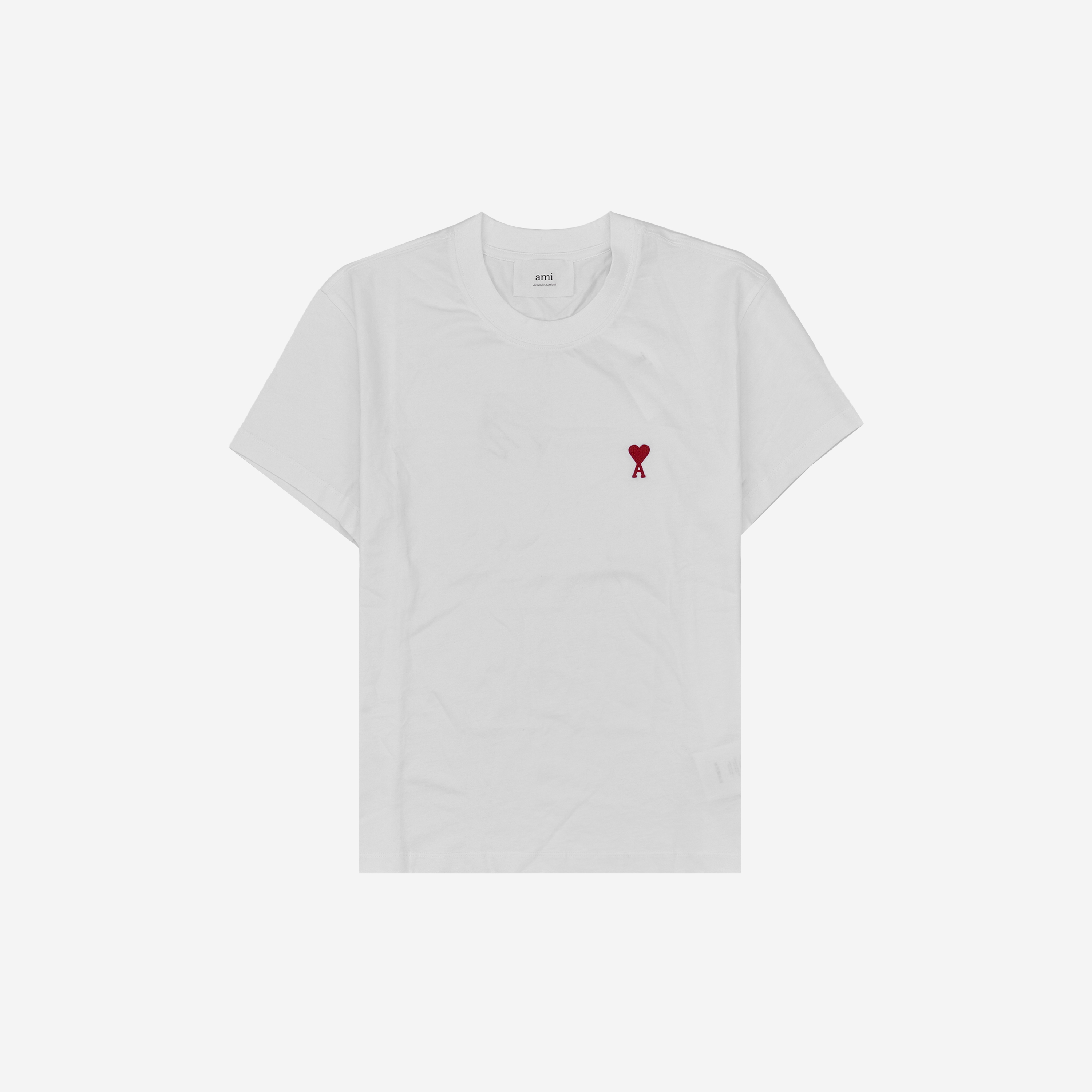 아미 스몰 하트 로고 티셔츠 화이트 - 22SS | KREAM