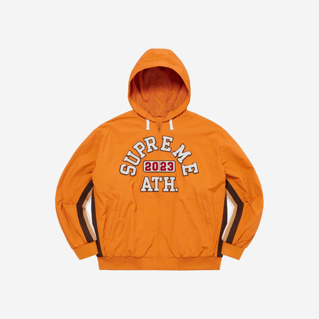 슈프림 아플리케 후드 트랙 자켓 오렌지 - 23SS | Supreme | KREAM