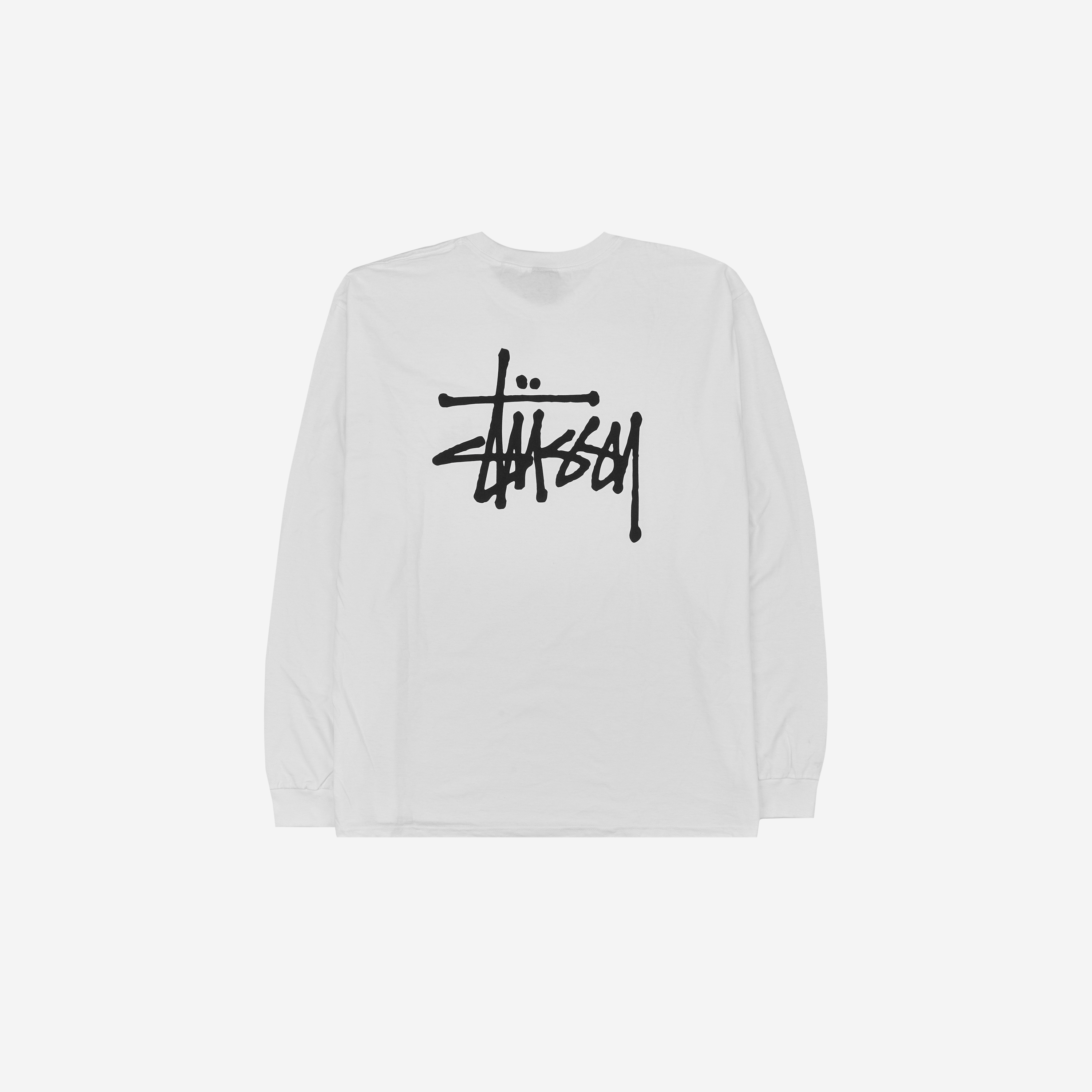 스투시 베이직 스투시 롱슬리브 티셔츠 화이트 2022 | KREAM