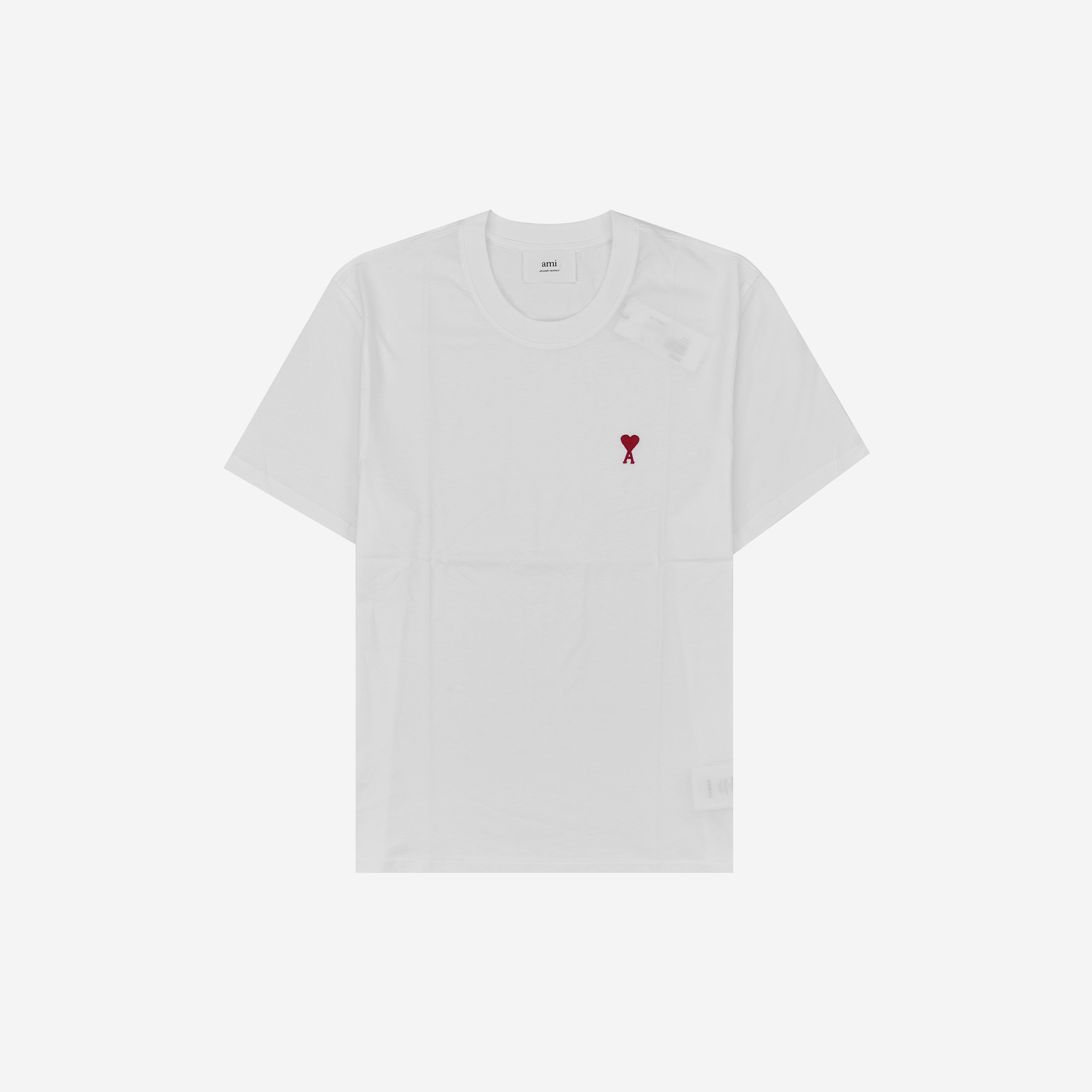 아미 스몰 하트 로고 티셔츠 화이트 - 22SS | KREAM