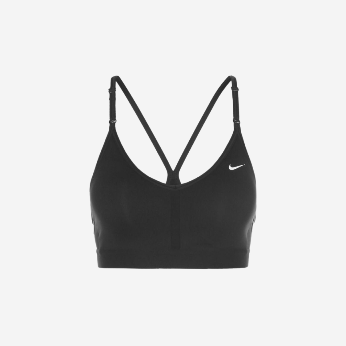 (W) 나이키 인디 라이트 서포트 패드 브이넥 스포츠 브라 블랙 - US/EU | Nike | KREAM