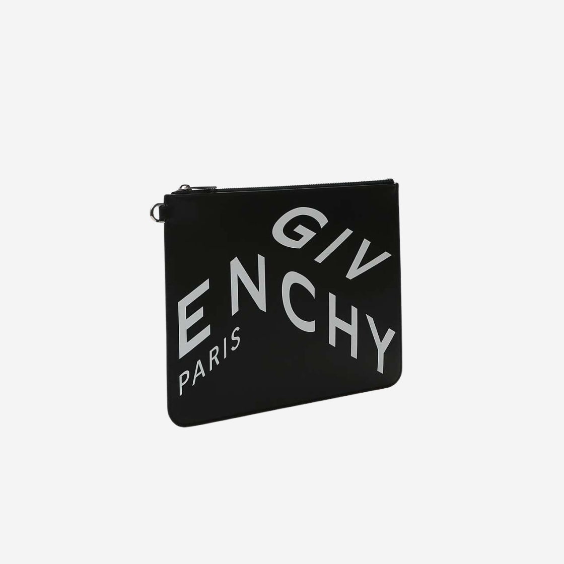 지방시 리프랙티드 로고 레더 파우치 블랙 | Givenchy | KREAM