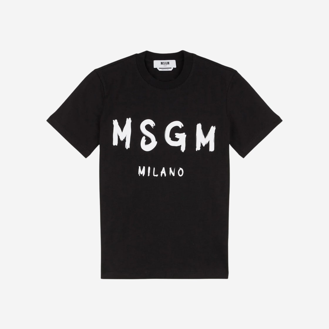 (W) 엠에스지엠 로고 코튼 티셔츠 블랙 | MSGM | KREAM