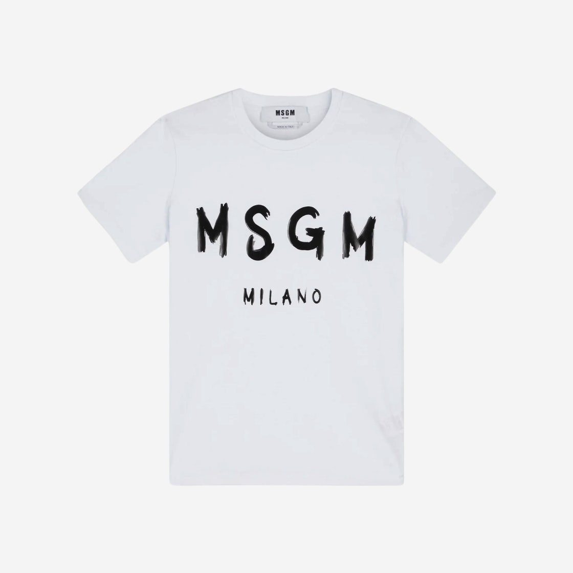 (W) 엠에스지엠 로고 코튼 티셔츠 화이트 | MSGM | KREAM