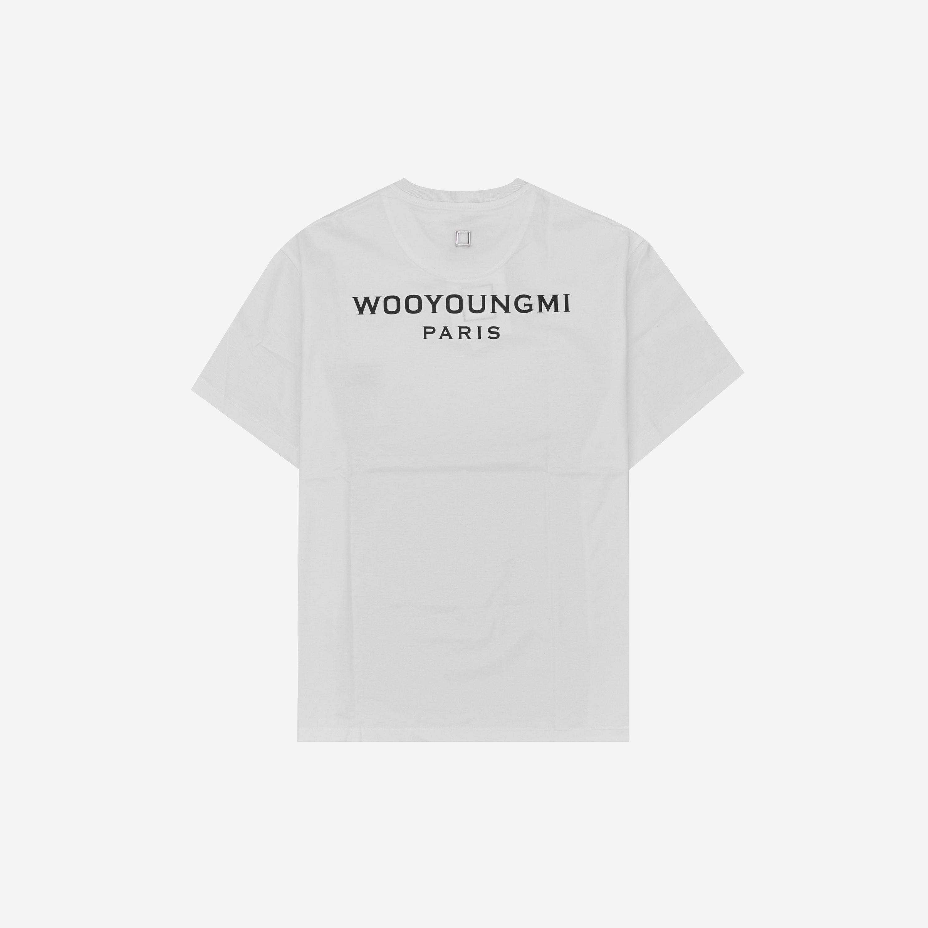 우영미 코튼 백로고 티셔츠 화이트- 23SS | KREAM