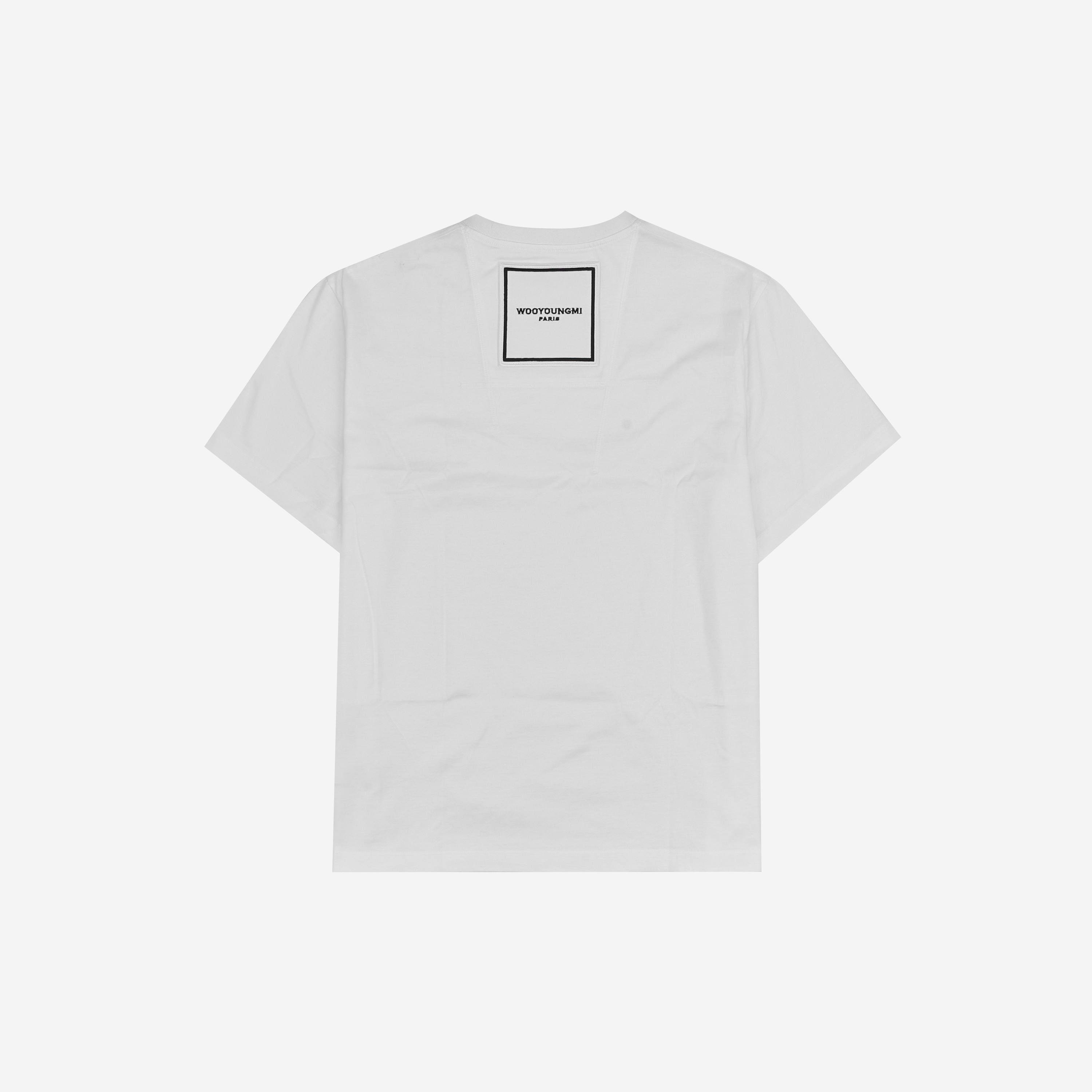 우영미 스퀘어 라벨 티셔츠 화이트 - 22SS | KREAM
