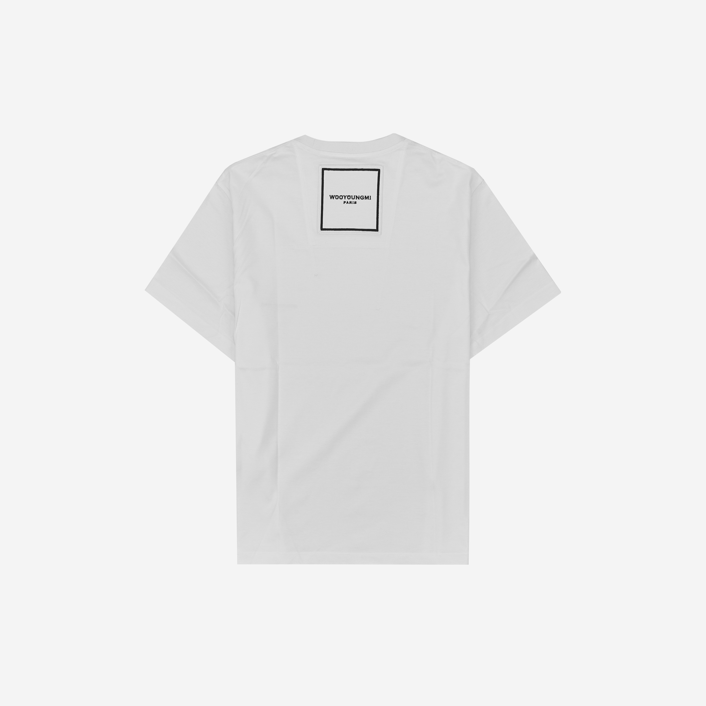 우영미 스퀘어 라벨 티셔츠 화이트 - 22SS | KREAM