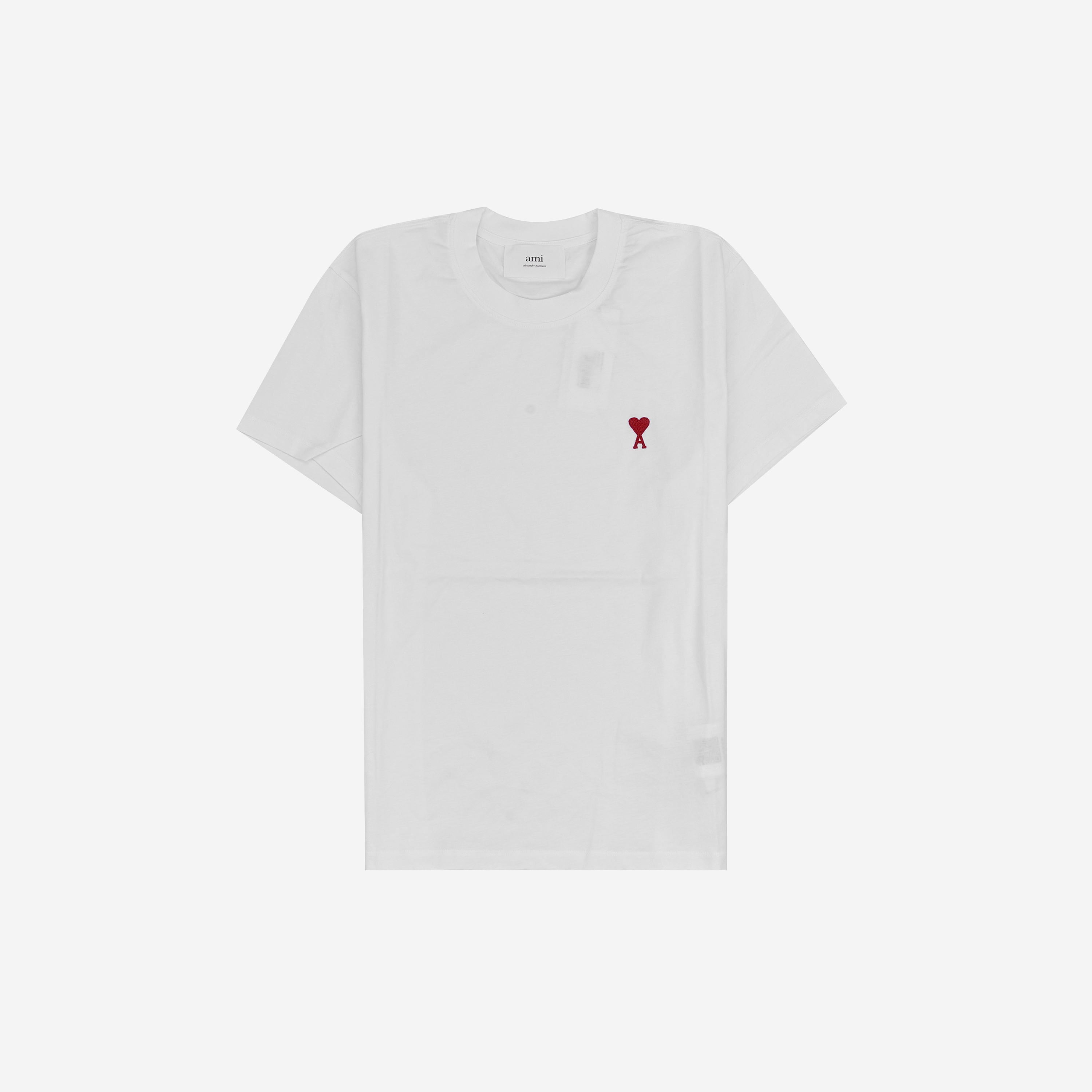 아미 스몰 하트 로고 티셔츠 화이트 - 22SS | KREAM