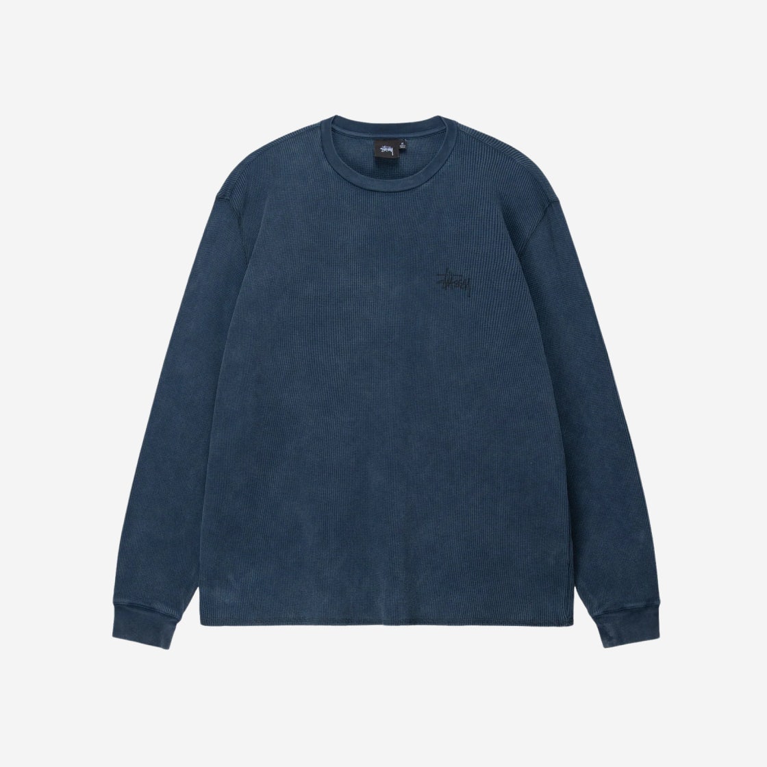 스투시 베이직 스탁 써멀 롱슬리브 티셔츠 네이비 Stussy Kream