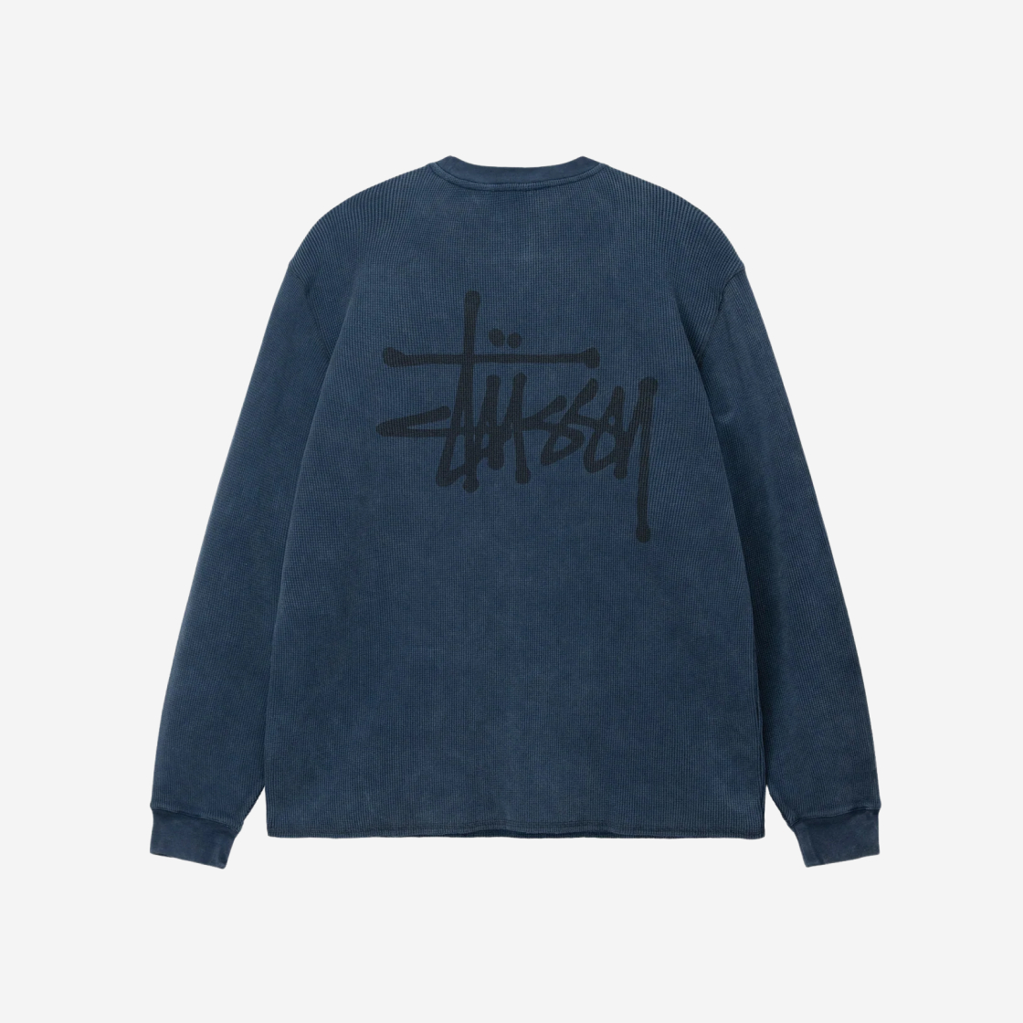 스투시 베이직 스탁 써멀 롱슬리브 티셔츠 네이비 Stussy Kream