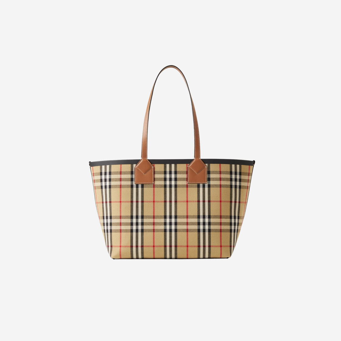버버리 스몰 런던 토트백 브라이어 브라운 블랙 Burberry Kream