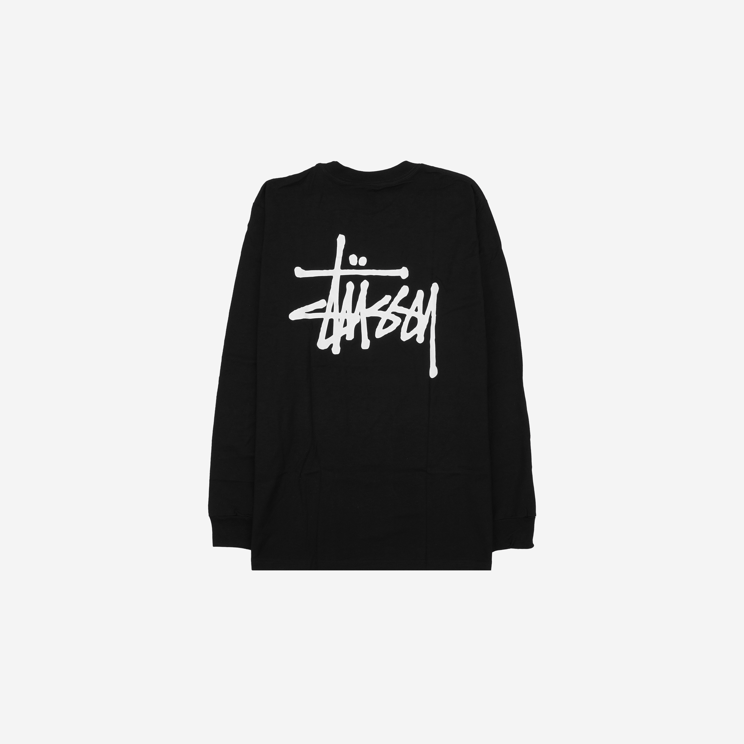 스투시 베이직 스투시 롱슬리브 티셔츠 블랙 2022 | KREAM