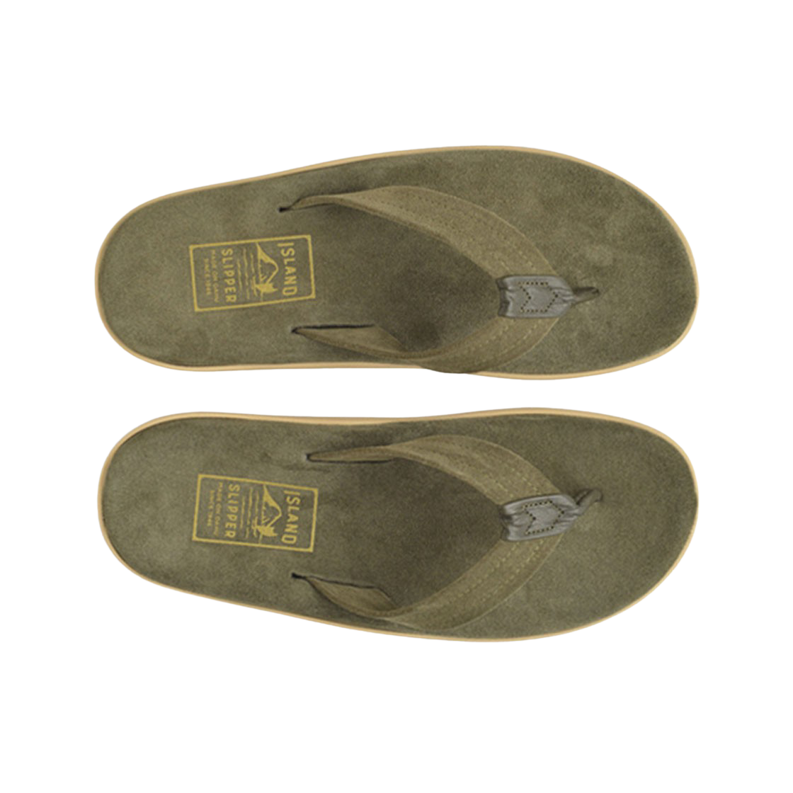 아일랜드 슬리퍼 클래식 얼티메이트 스웨이드 아미 그린 올리브 | Island Slipper | KREAM