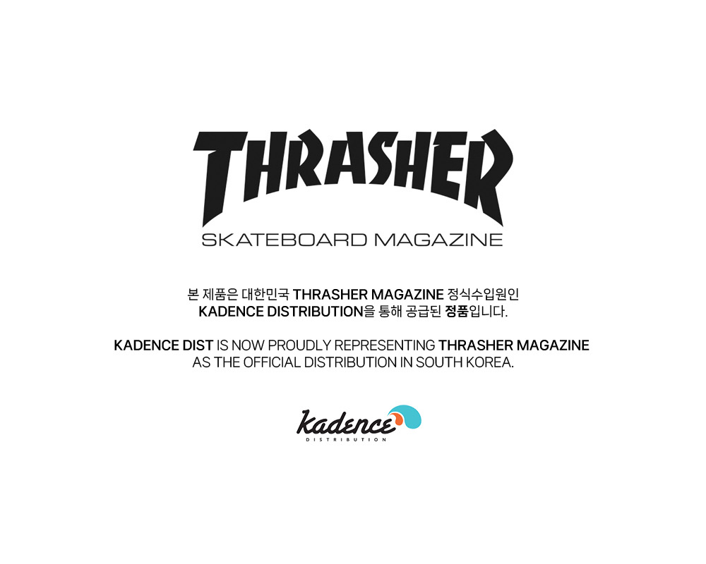 트레셔 스크립트 크루 블랙 | THRASHER | KREAM