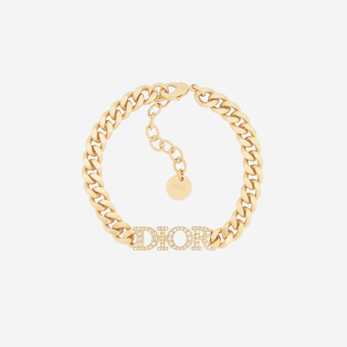 (W) 디올 디오레볼루션 브레이슬릿 골드 피니쉬 메탈 화이트 크리스탈 | Dior | KREAM