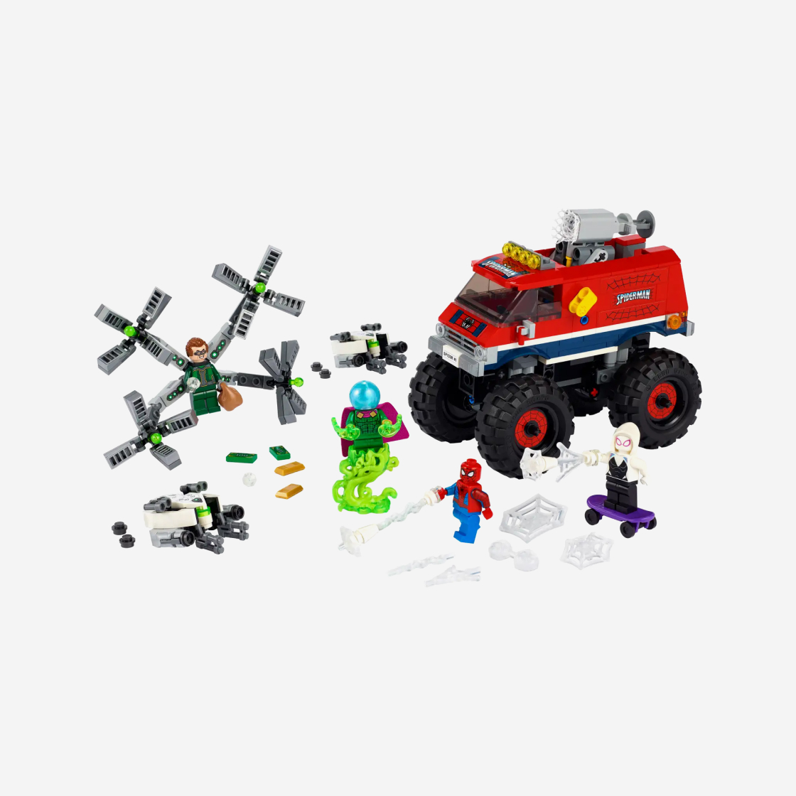 레고 마블 스파이더맨의 몬스터 트럭 VS 미스테리오 | Lego | KREAM