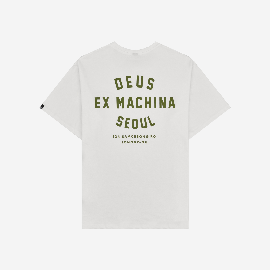 데우스 엑스 마키나 삼청 컬리지 티셔츠 화이트 | Deus Ex Machina | KREAM