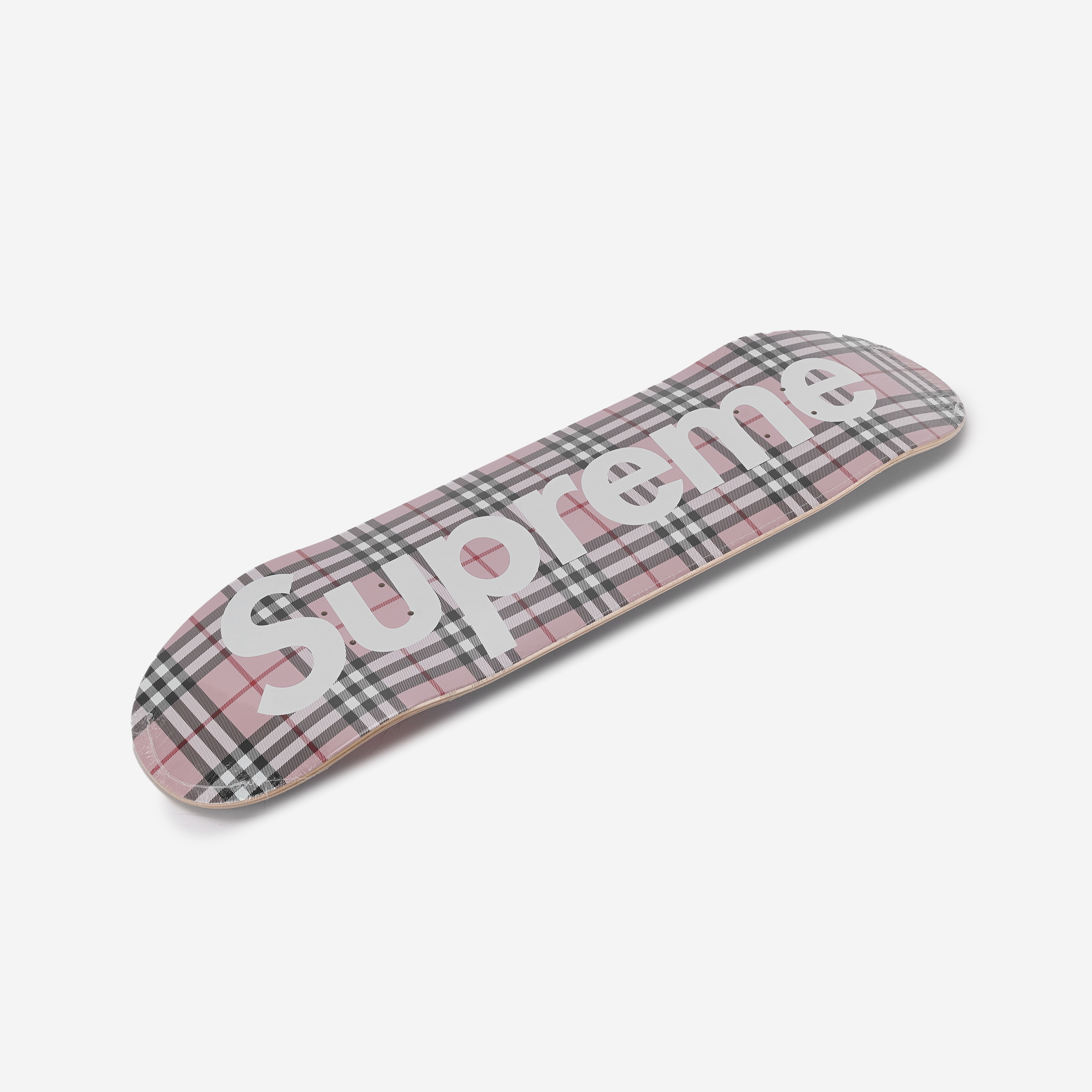 슈프림 x 버버리 스케이트보드 덱 핑크 - 22SS | KREAM