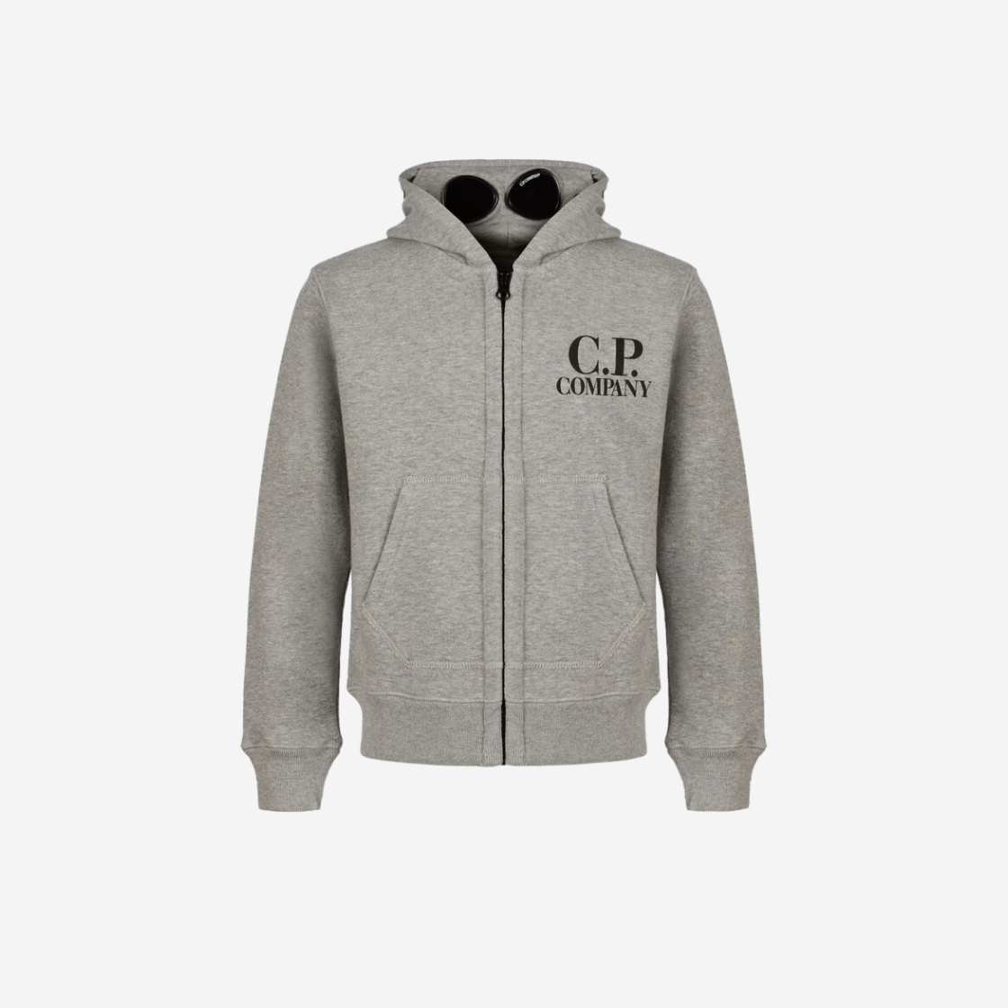 (키즈) C.P. 컴퍼니 U16 베이직 플리스 고글 스웨트셔츠 그레이 멜란지 - 23SS | C.P. Company | KREAM
