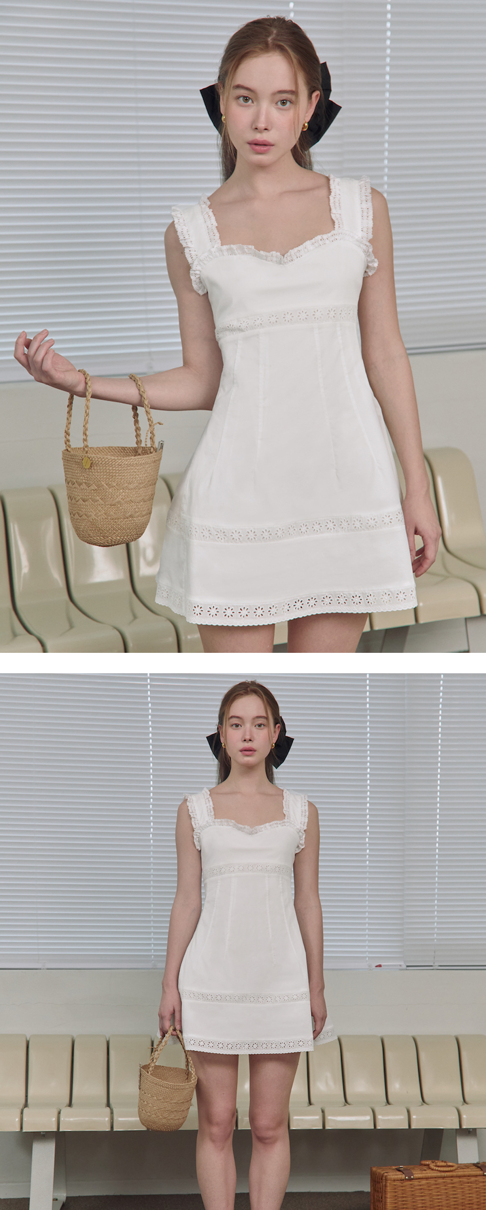 에스티유 우먼 레이스 드레스 화이트 | STU | KREAM