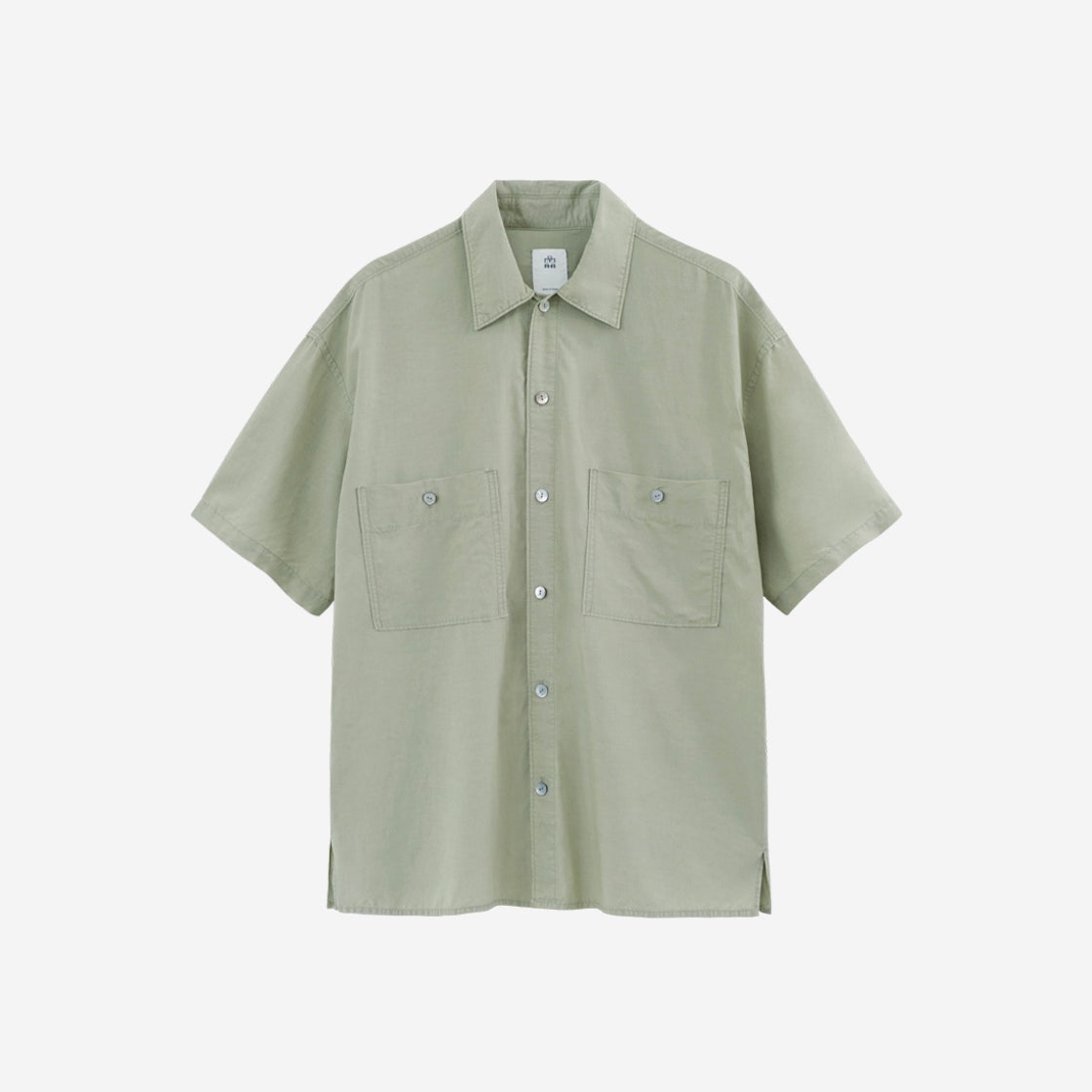 폴리테루 1/2 더블 포켓 텐코 셔츠 워시드 세이지 | Polyteru | KREAM
