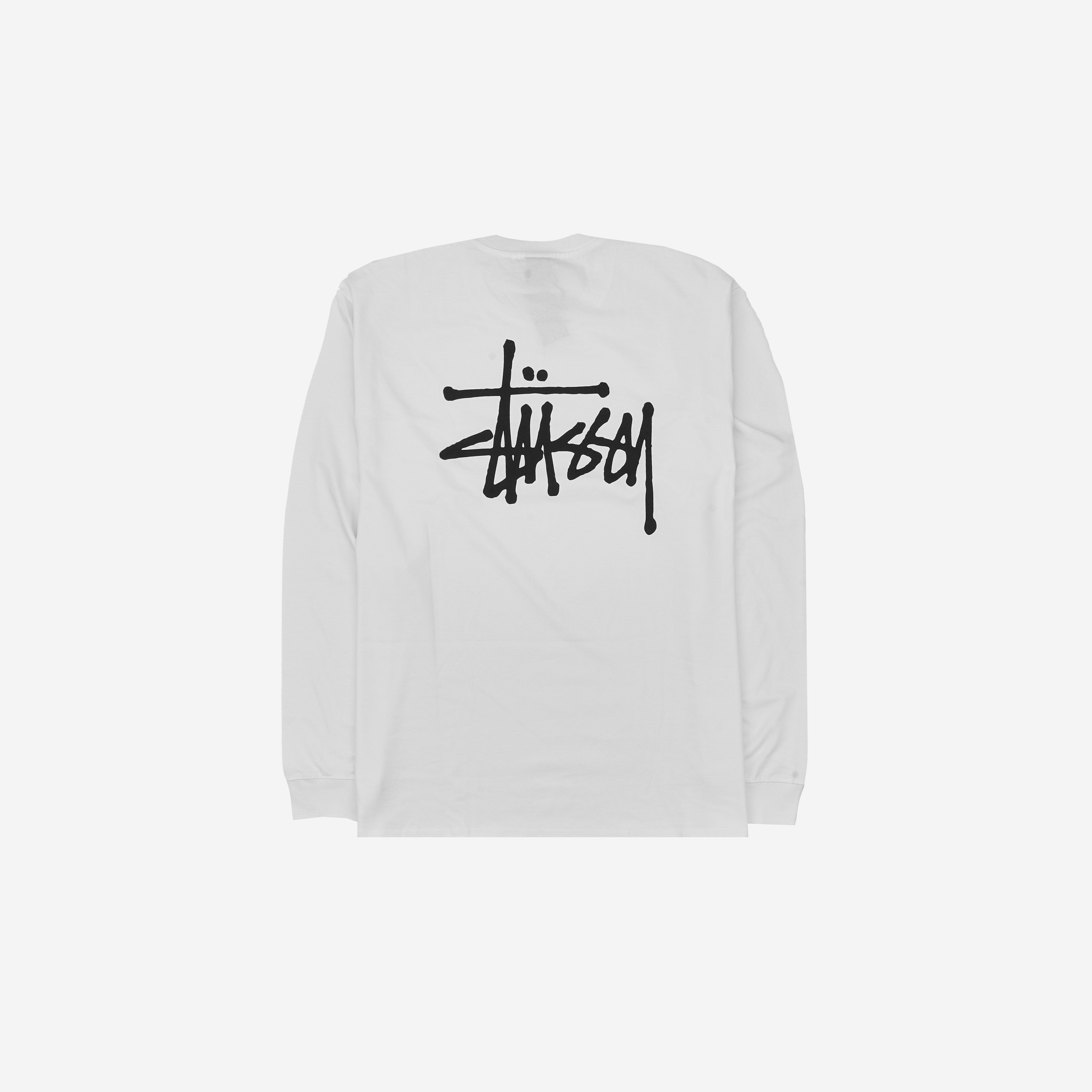 스투시 베이직 스투시 롱슬리브 티셔츠 화이트 2022 | KREAM