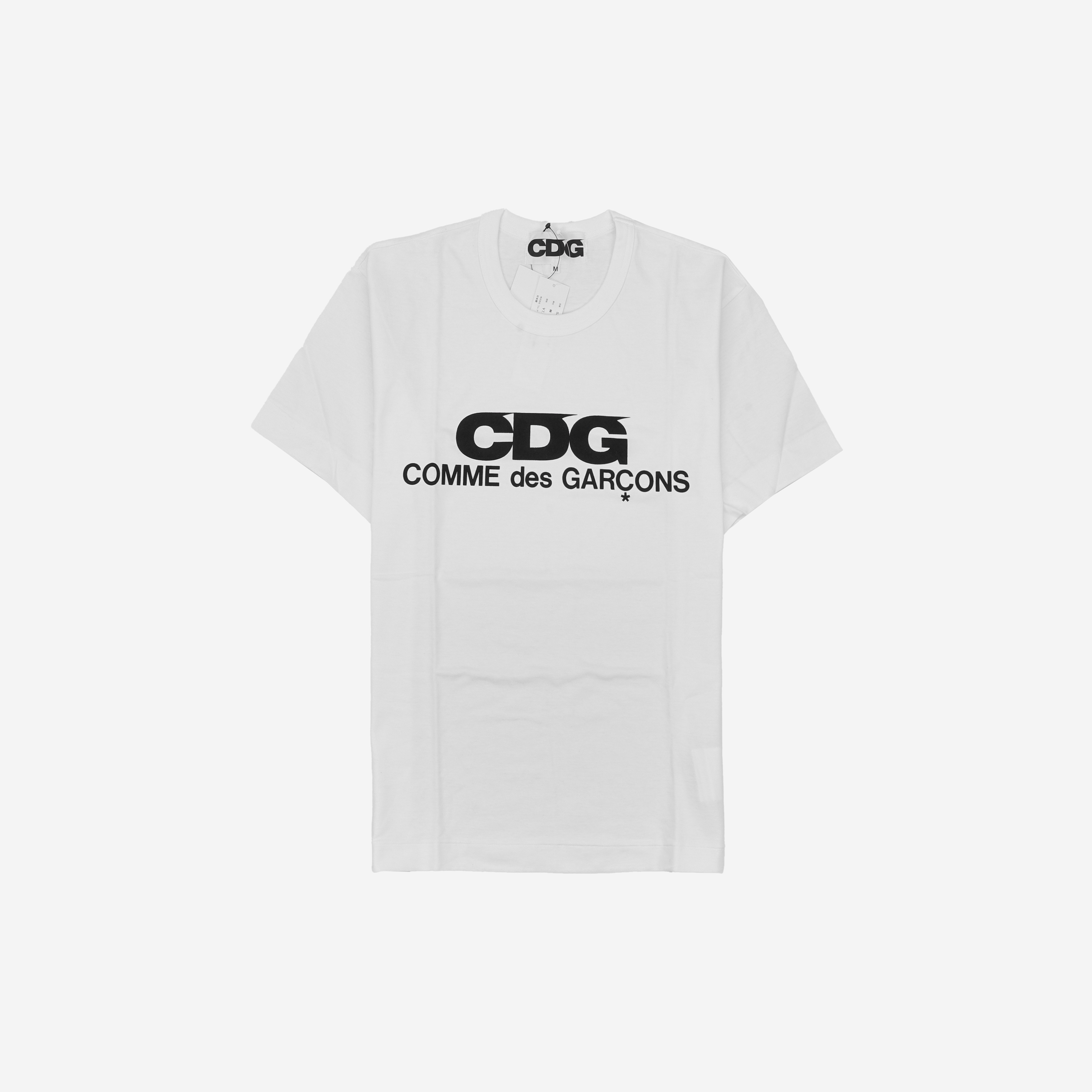 CDG 로고 티셔츠 화이트 | KREAM