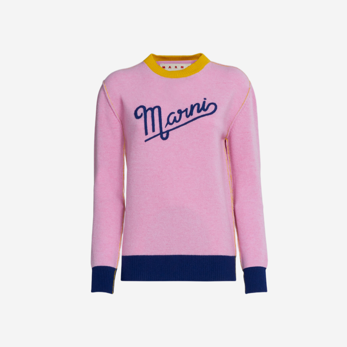 (W) 마르니 로고 울 스웨터 신더로즈 | Marni | KREAM