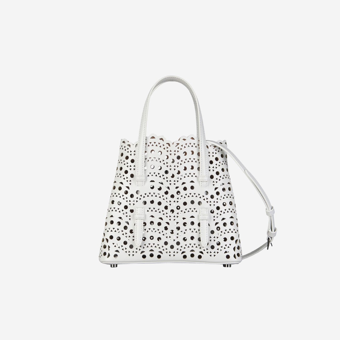 알라이아 비엔 웨이브 럭스 카프스킨 미나 20 백 옵틱 화이트 | Alaia | KREAM