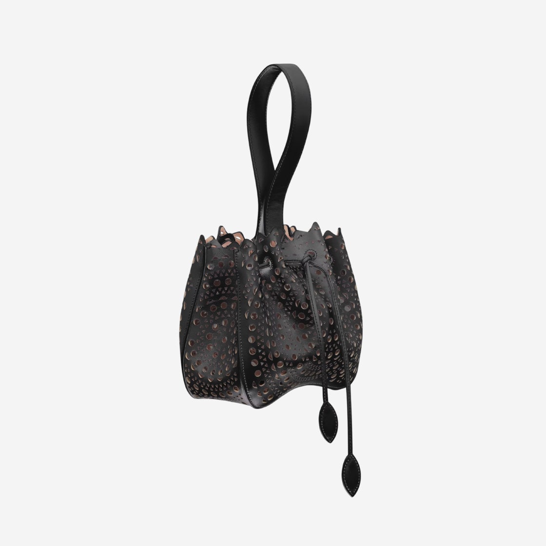 알라이아 뉴 비엔 럭스 카프스킨 로즈 마리 백 블랙 | Alaia | KREAM