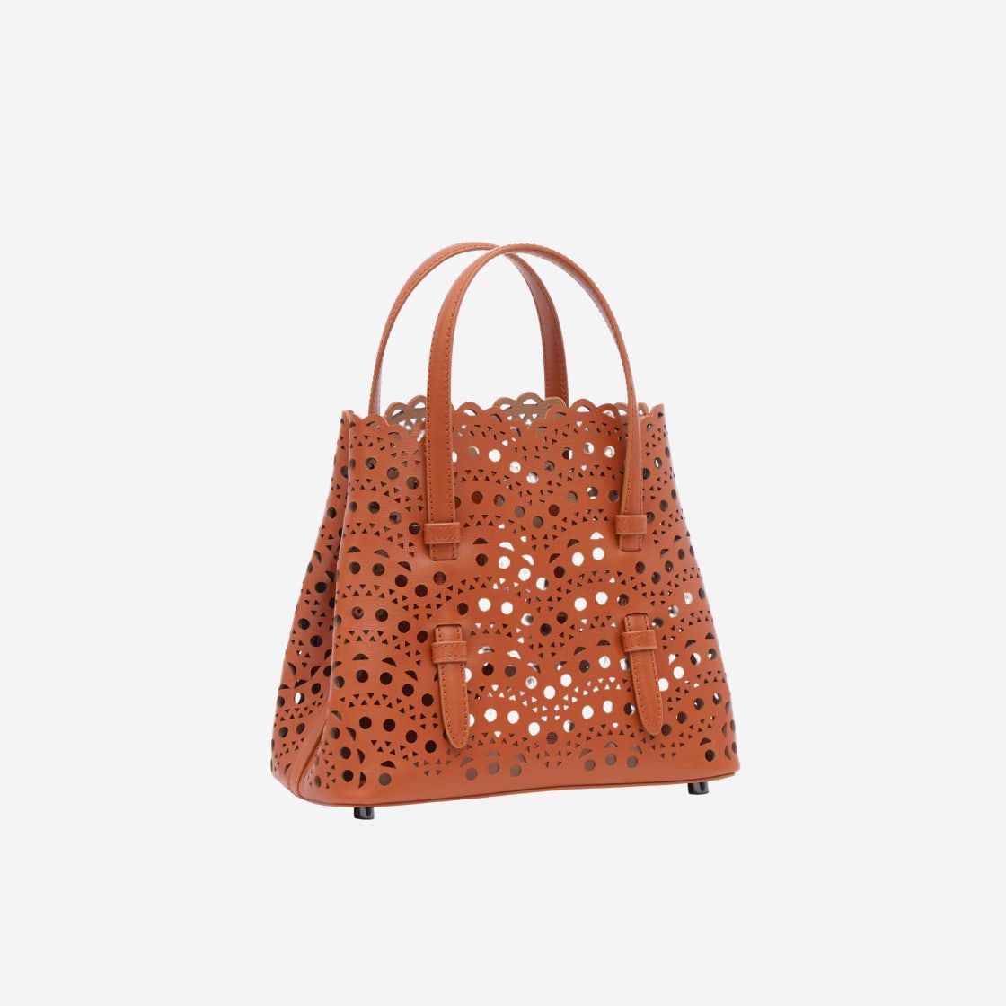 알라이아 비엔 웨이브 럭스 카프스킨 미나 25 백 브라운 | Alaia | KREAM