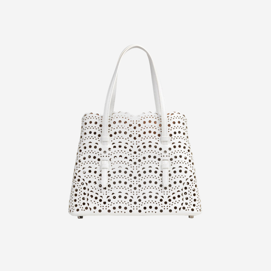 알라이아 비엔 웨이브 럭스 카프스킨 미나 25 백 옵틱 화이트 | Alaia | KREAM