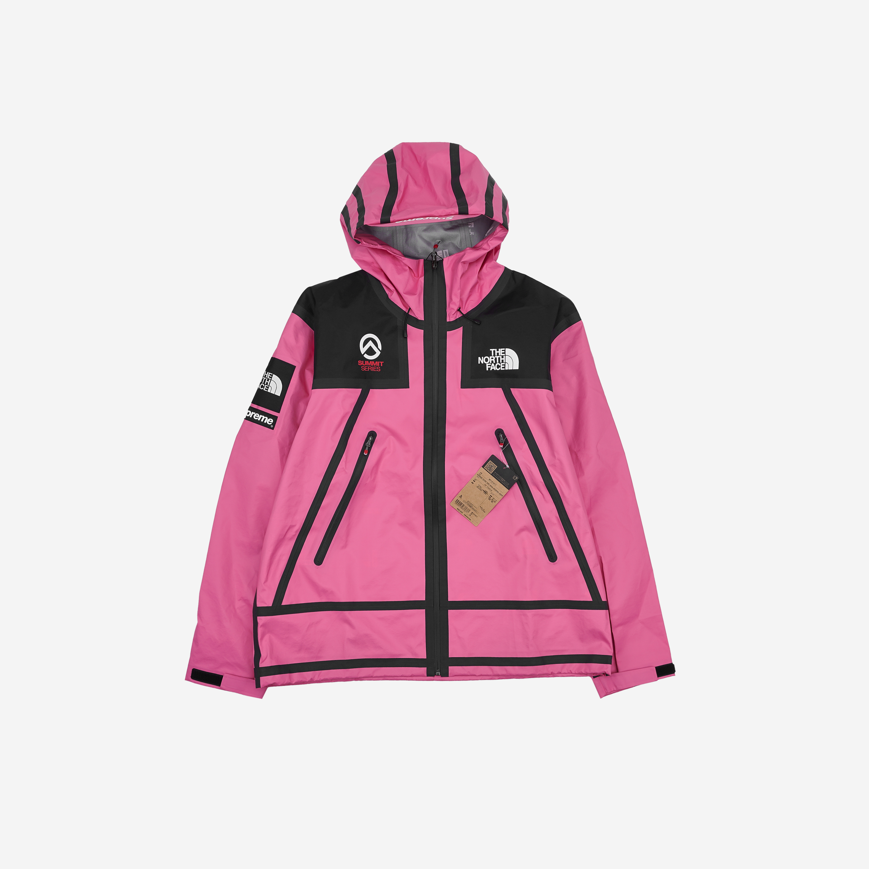 슈프림 x 노스페이스 서밋 시리즈 아우터 테이프 심 자켓 핑크 - 21SS | KREAM