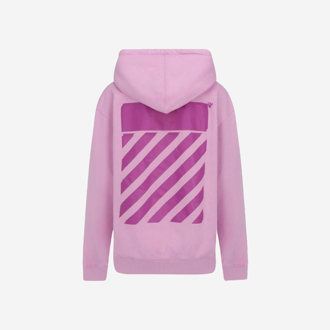 (W) 오프화이트 다이애그 레귤러 후드 라일락 푸시아 | Off-White | KREAM