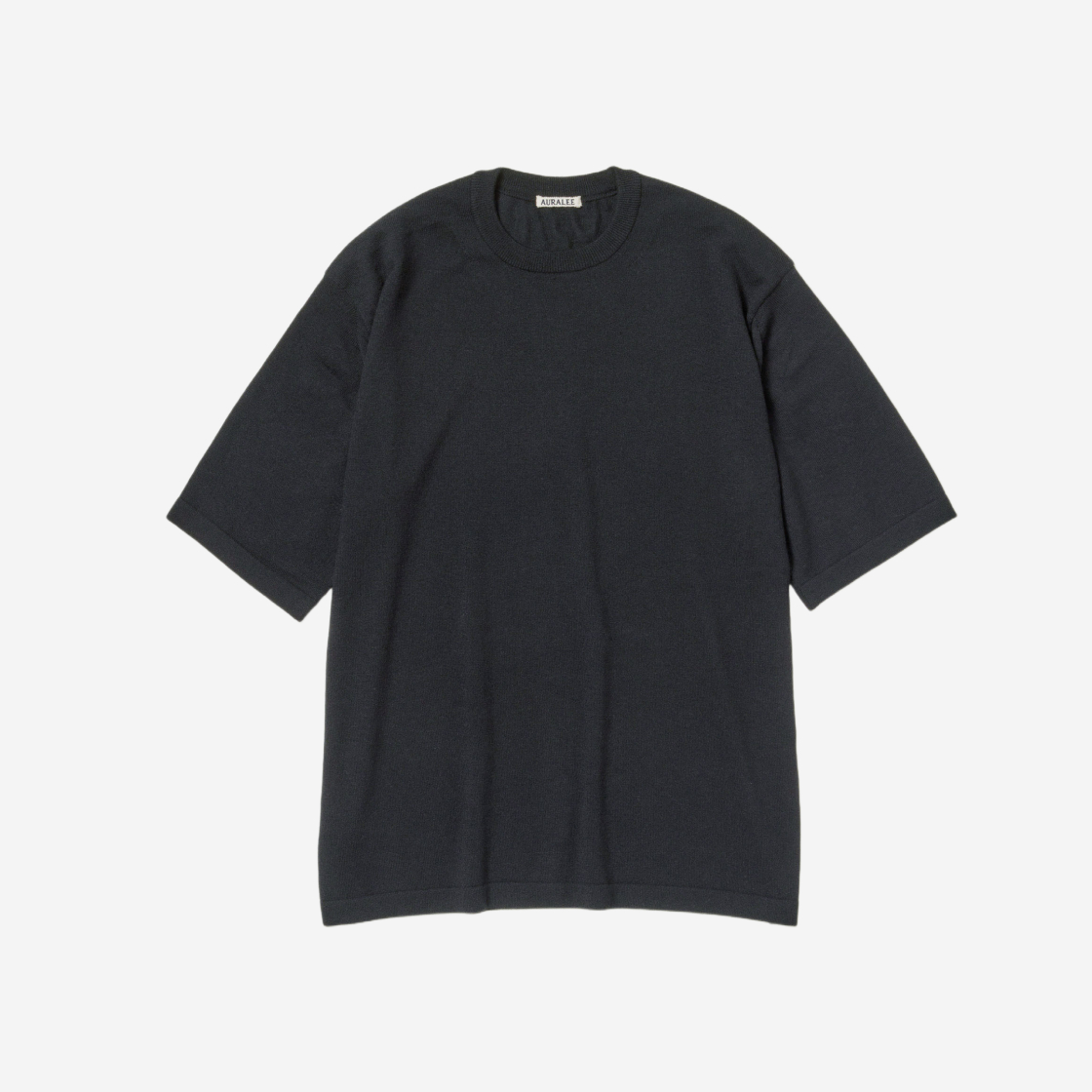 오라리 캐시미어 하드 트위스트 니트 티셔츠 블랙 - 23SS | Auralee | KREAM