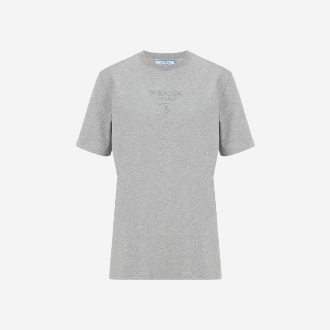 (W) 프라다 인터락 티셔츠 그레이 | Prada | KREAM