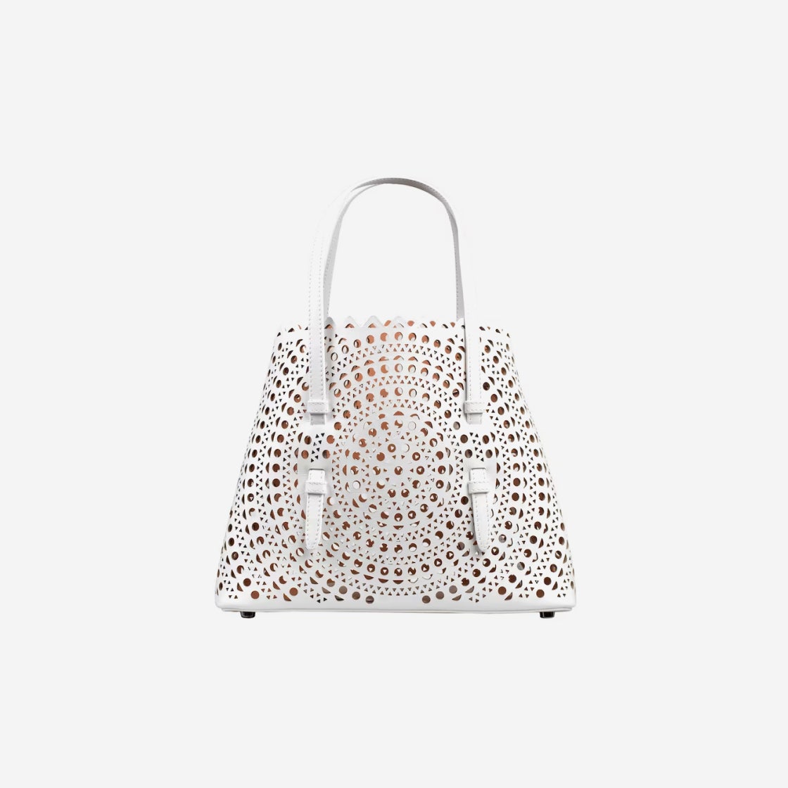 알라이아 뉴 비엔 럭스 카프스킨 미나 20 백 옵틱 화이트 | Alaia | KREAM