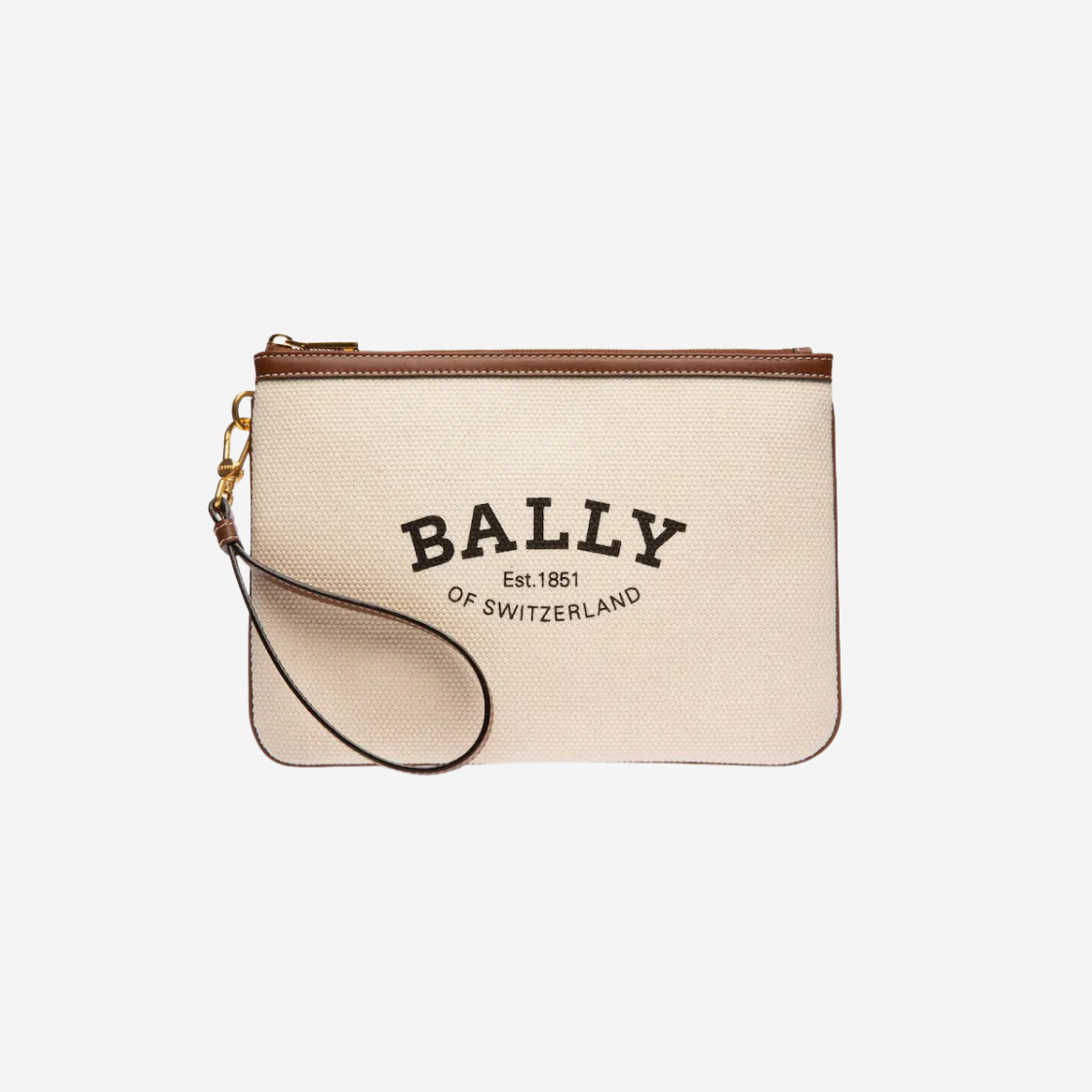 발리 세르테 패브릭 클러치 내츄럴 브라운 | Bally | KREAM
