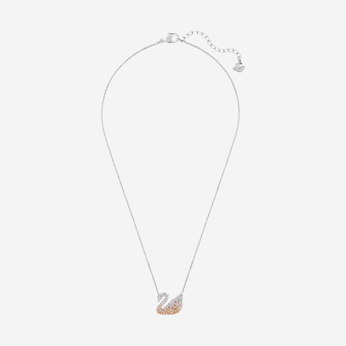 (W) 스와로브스키 아이코닉 스완 펜던트 미디움 베이지 로듐 플래팅 | Swarovski | KREAM