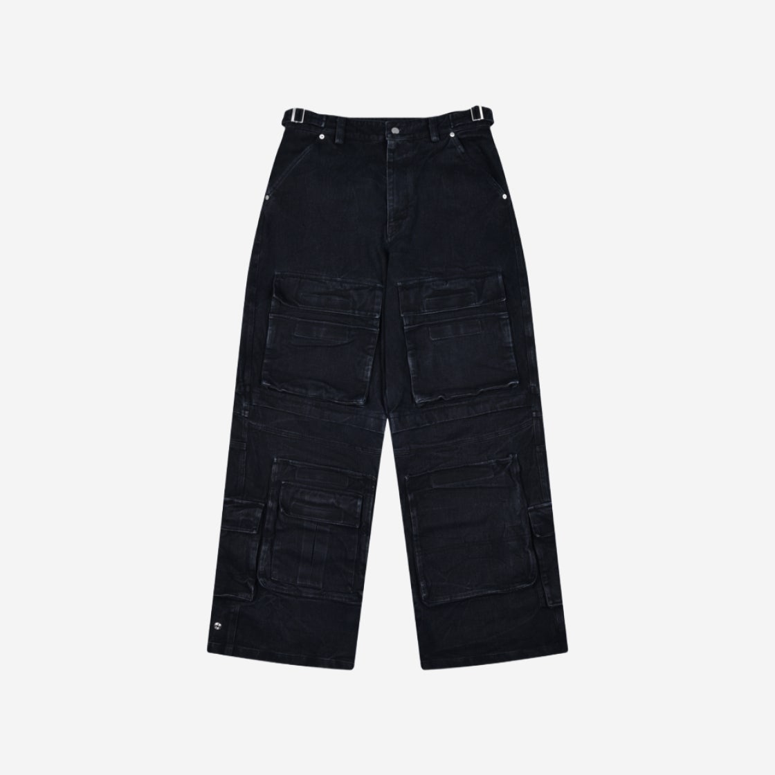 프로젝트 G/R 크링클 데님 카고 팬츠 블랙 | PROJECT G/R | KREAM