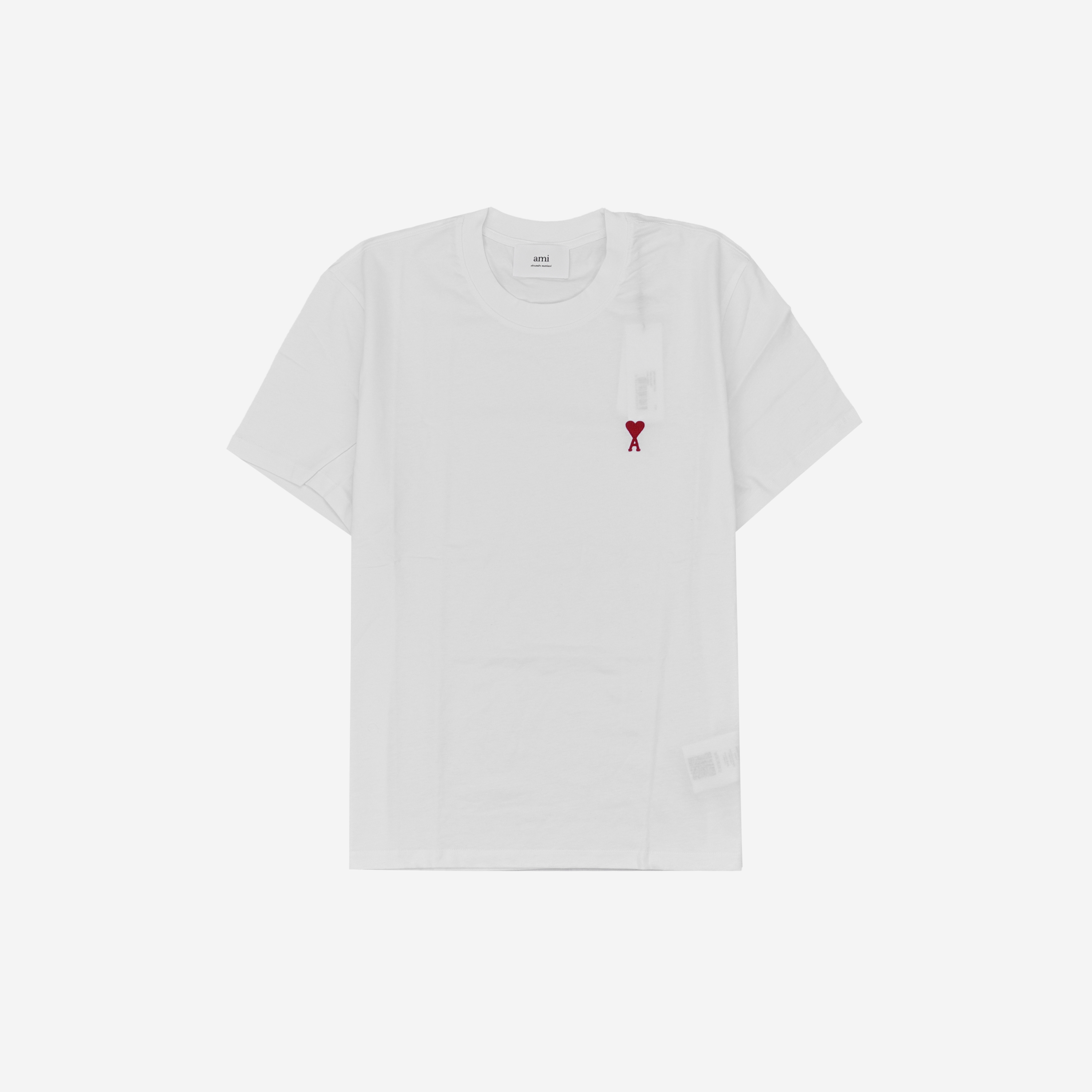 아미 스몰 하트 로고 티셔츠 화이트 - 22SS | KREAM