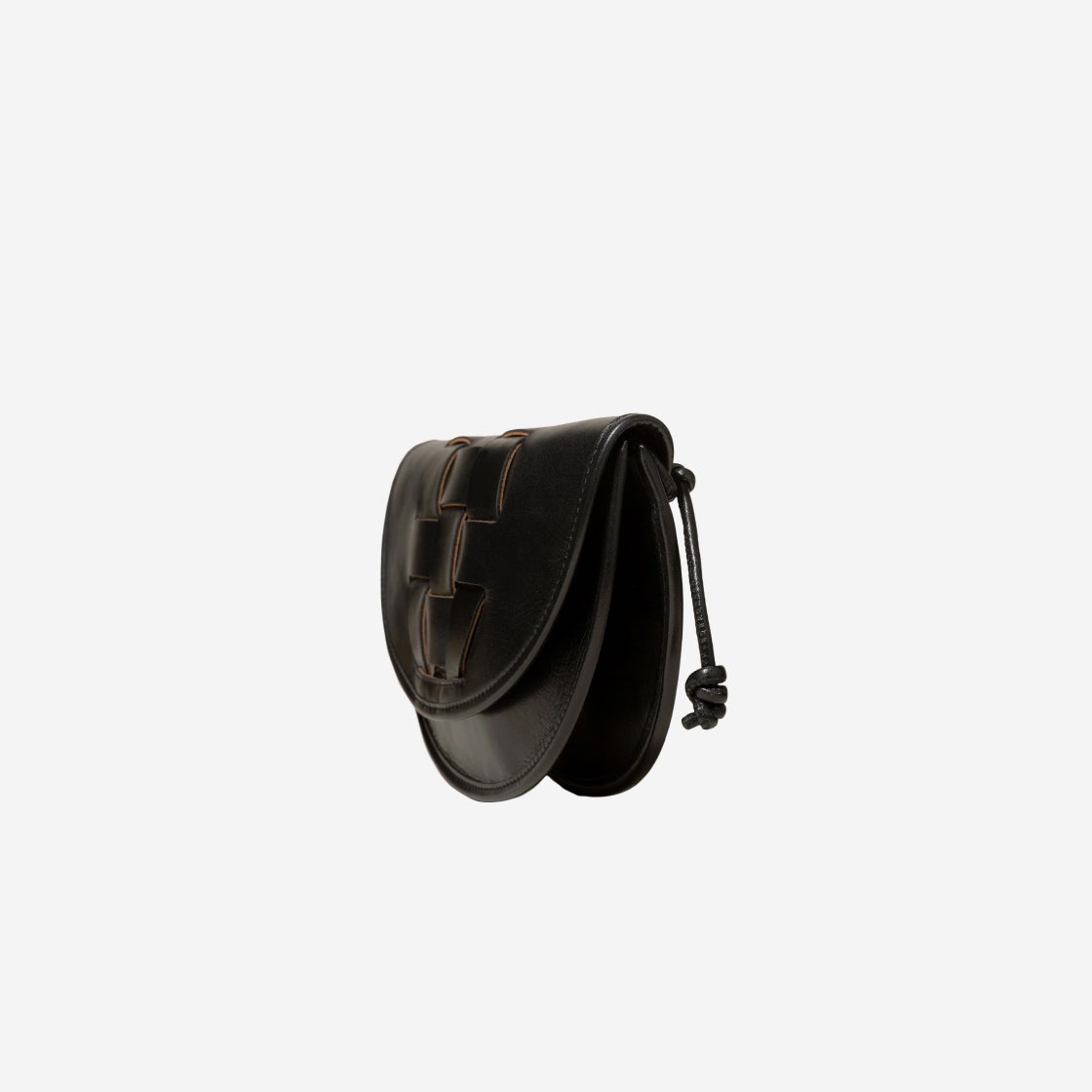 헤레우 루나 노바 인터우븐 프론트 디테일 크로스바디백 블랙 | Hereu | KREAM