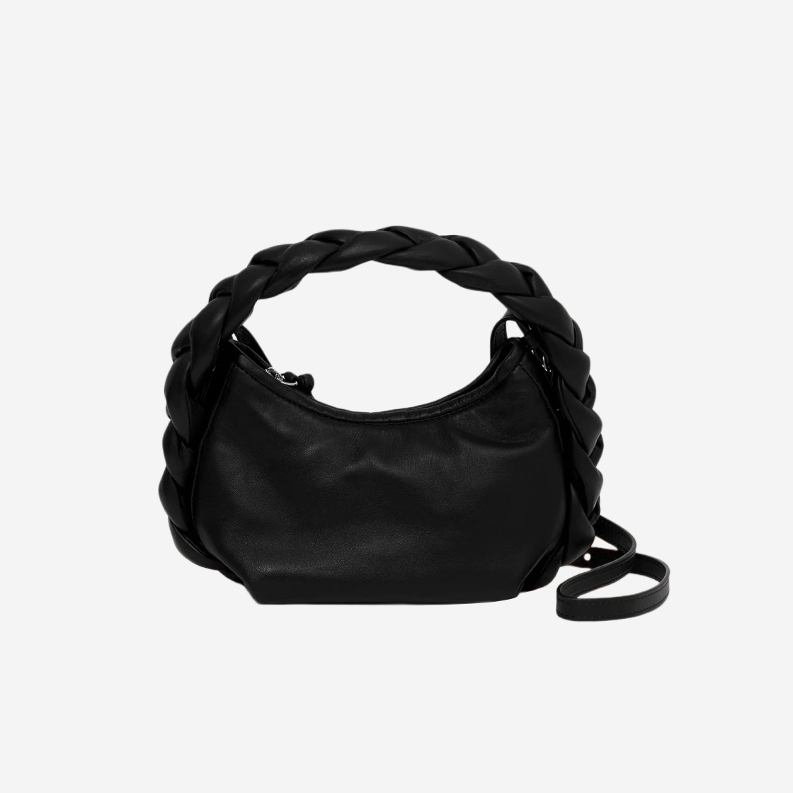 헤레우 에스피가 미니 플레이티드 패딩디테일 크로스바디백 블랙 | Hereu | KREAM