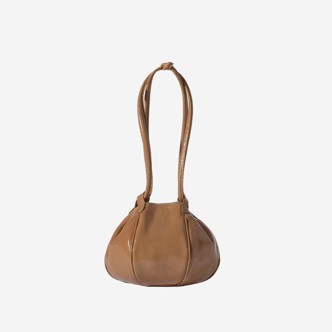 헤레우 글로불 미니 크링클드 글로시 벌룬쉐이프 크로스바디백 베이지 | Hereu | KREAM