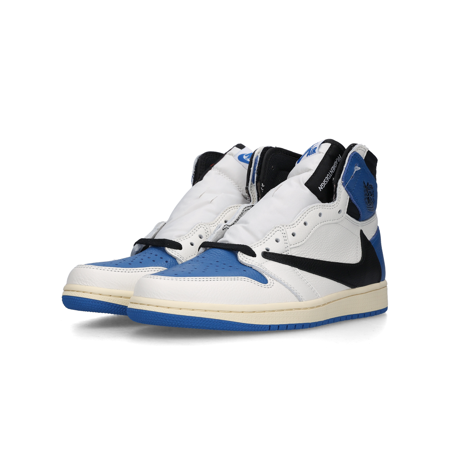 조던 1 x 트래비스 스캇 x 프라그먼트 레트로 하이 OG SP 밀리터리 블루 | KREAM