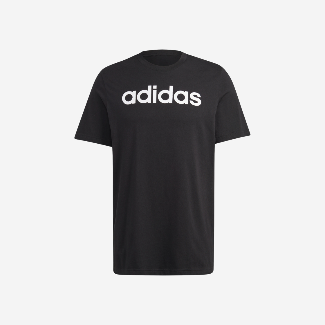 아디다스 에센셜 싱글 저지 라이너 자수 로고 티셔츠 블랙 - KR 사이즈 | Adidas | KREAM