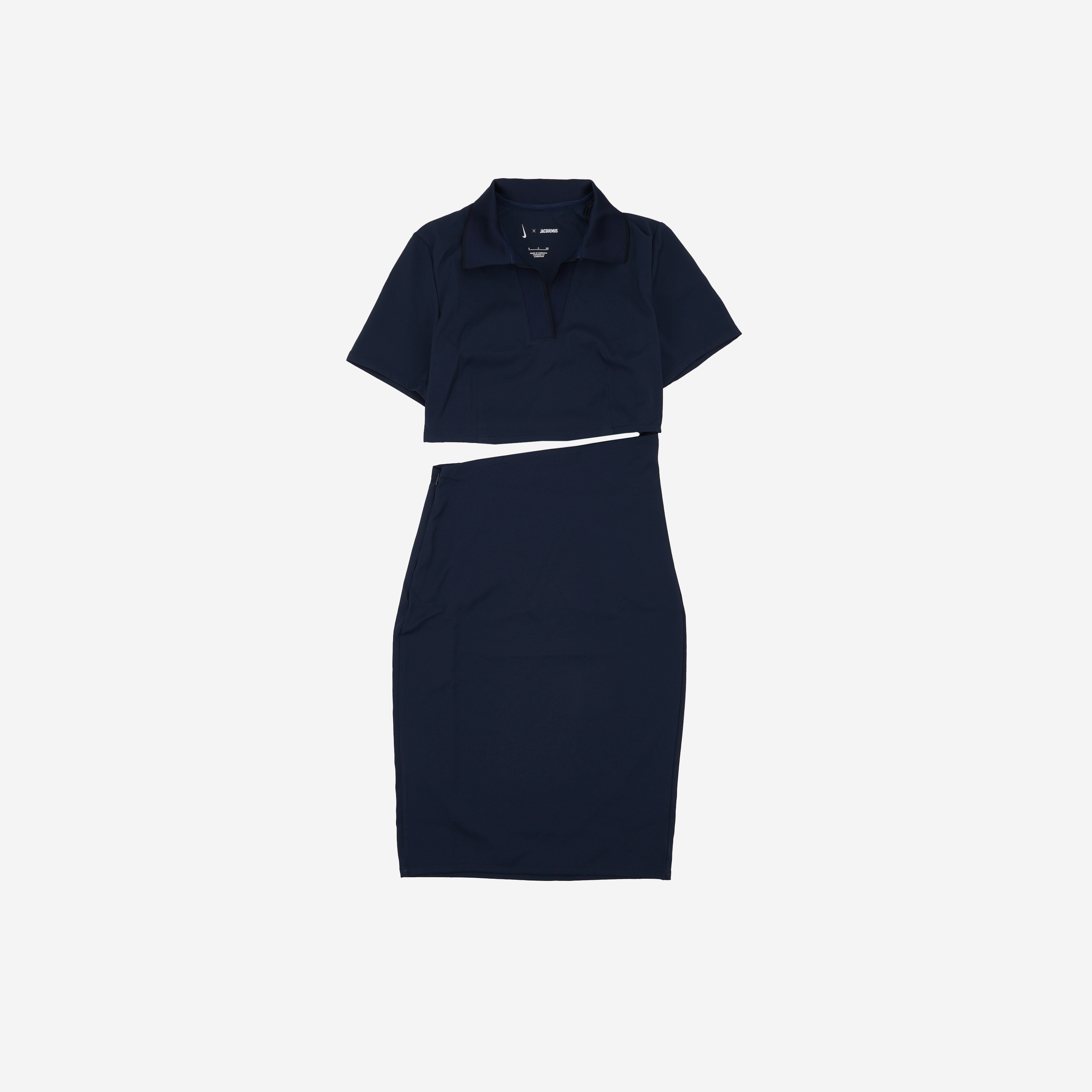 (W) 나이키 x 자크뮈스 NRG 숏슬리브 폴로 드레스 다크 옵시디언 - US/EU | KREAM