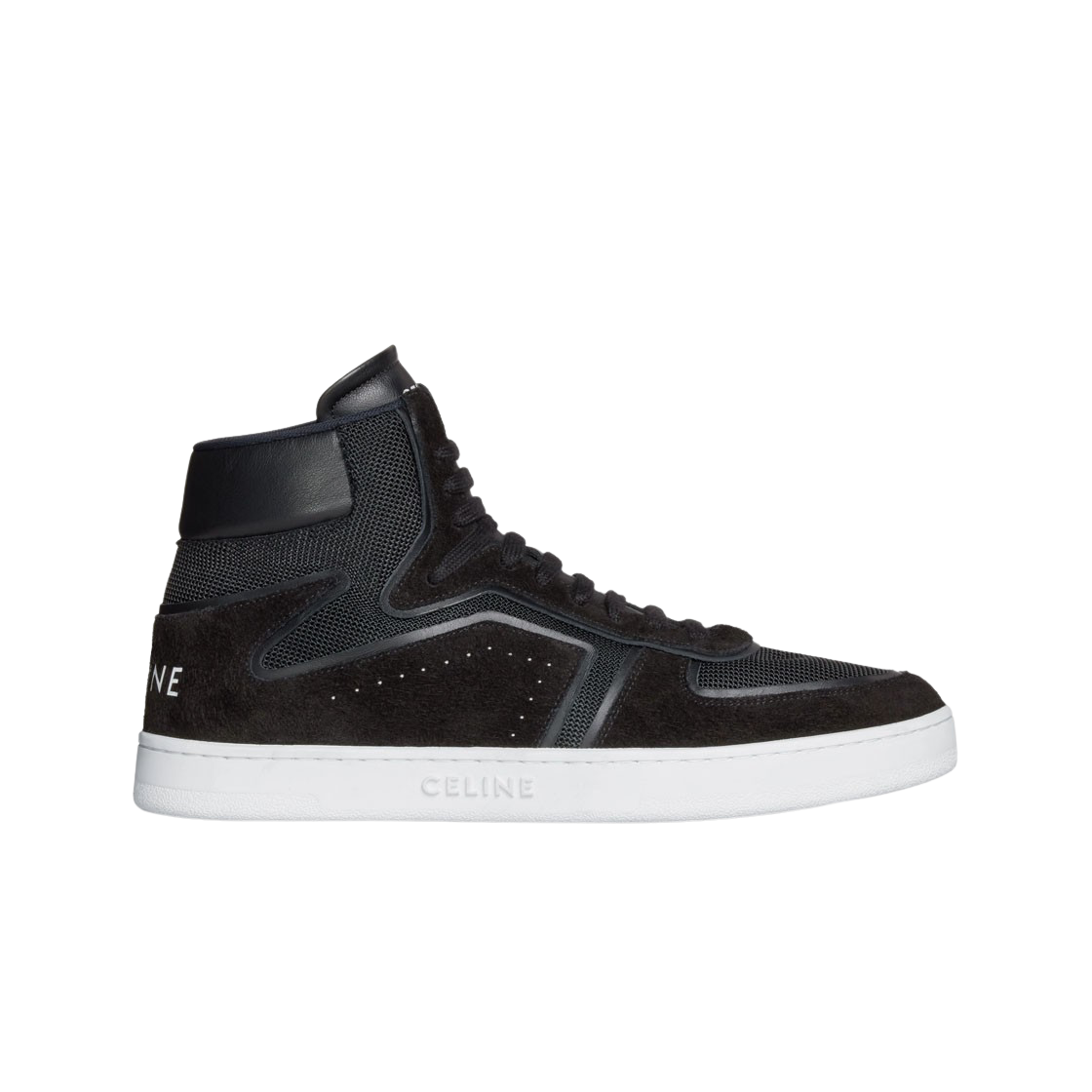 셀린느 CT-01 Z 트레이너 카프스킨 메쉬 하이 탑 스니커즈 블랙 | Celine | KREAM