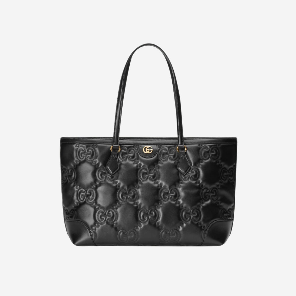 구찌 GG 마틀라세 미디움 토트백 블랙 | Gucci | KREAM